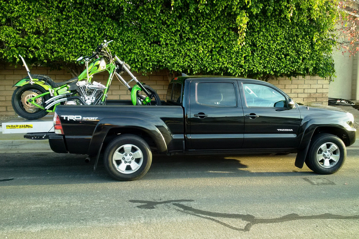 Custom Toyota Tacoma Loading Ramp for Chopper – LoadAll InnerBox ...