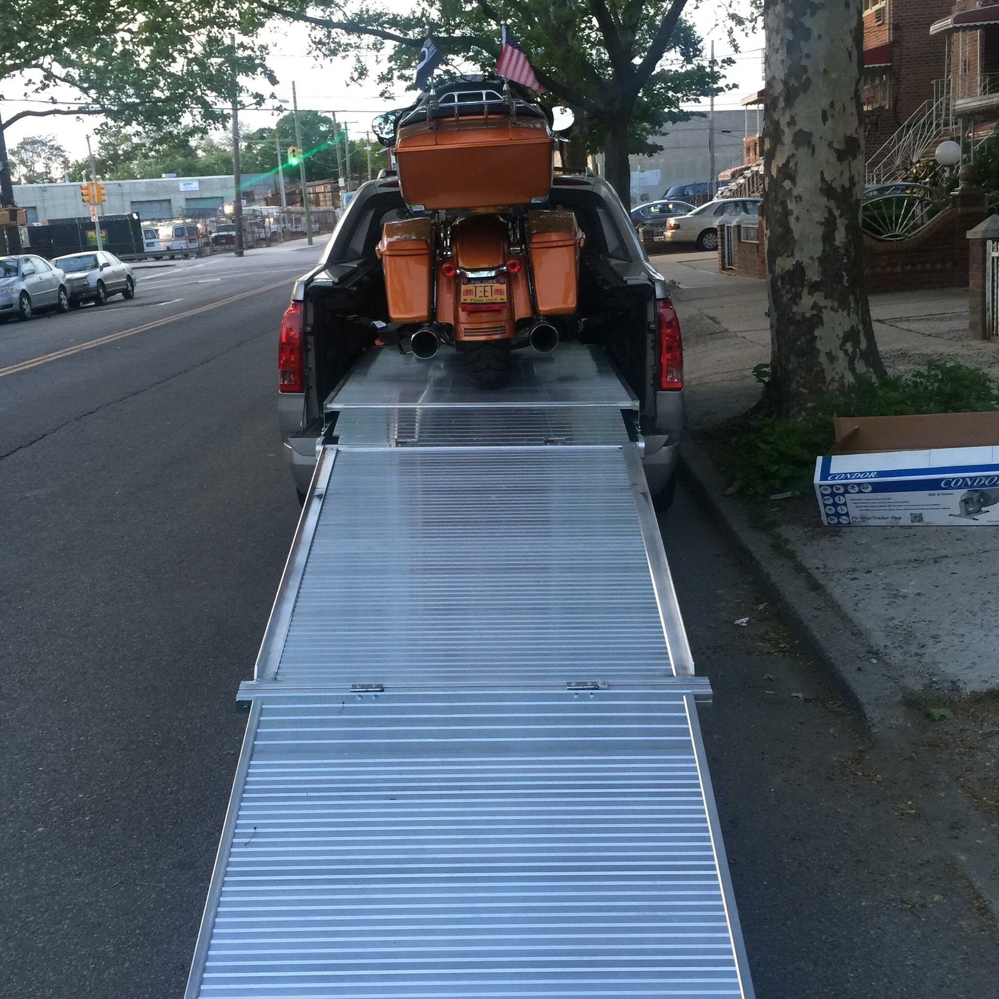 Motorcycle trailer-safe ramp-Free shipping – LoadAll InnerBox Loading ...